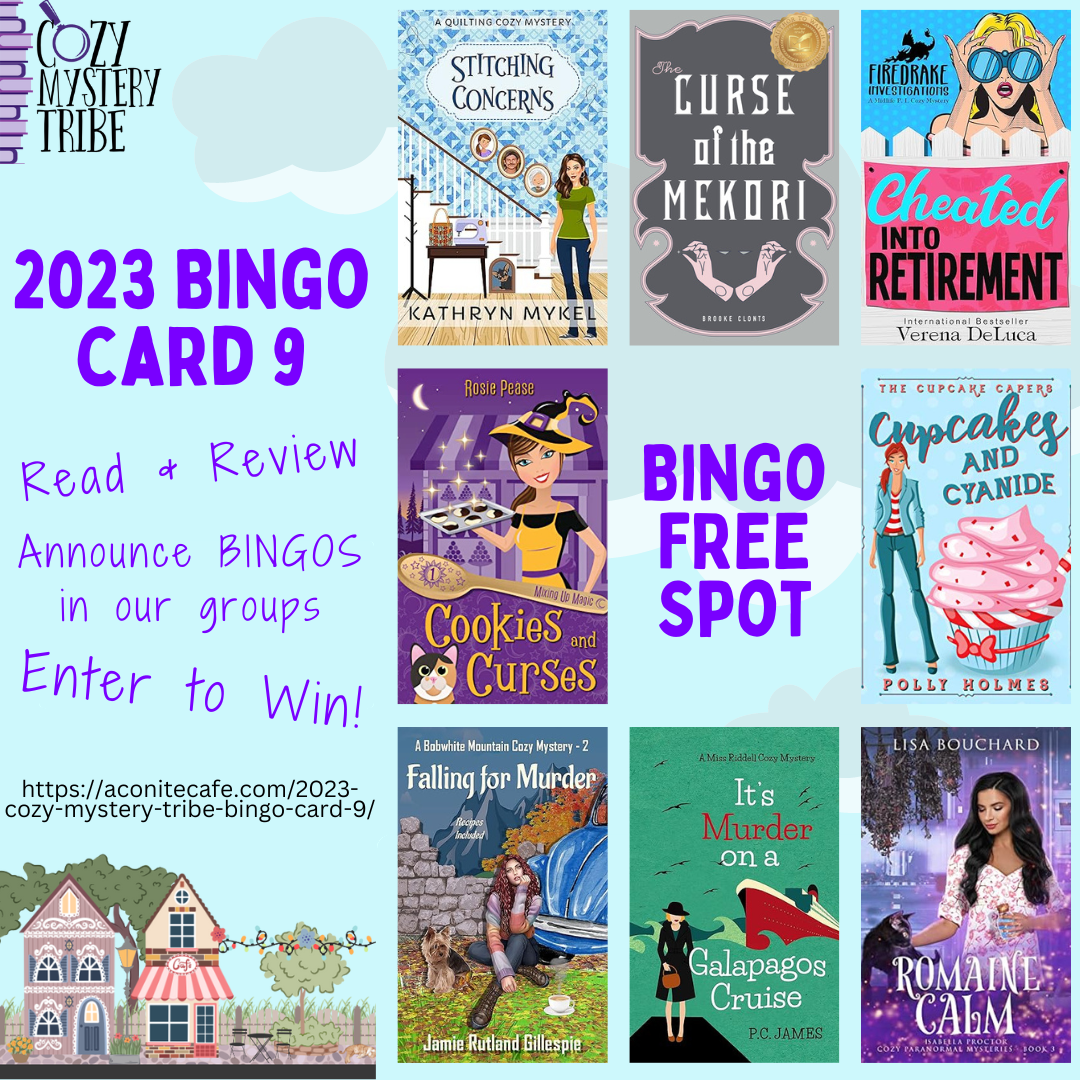 Cozy Mystery Tribe Bingo: Card 9 – Aconite Cafe