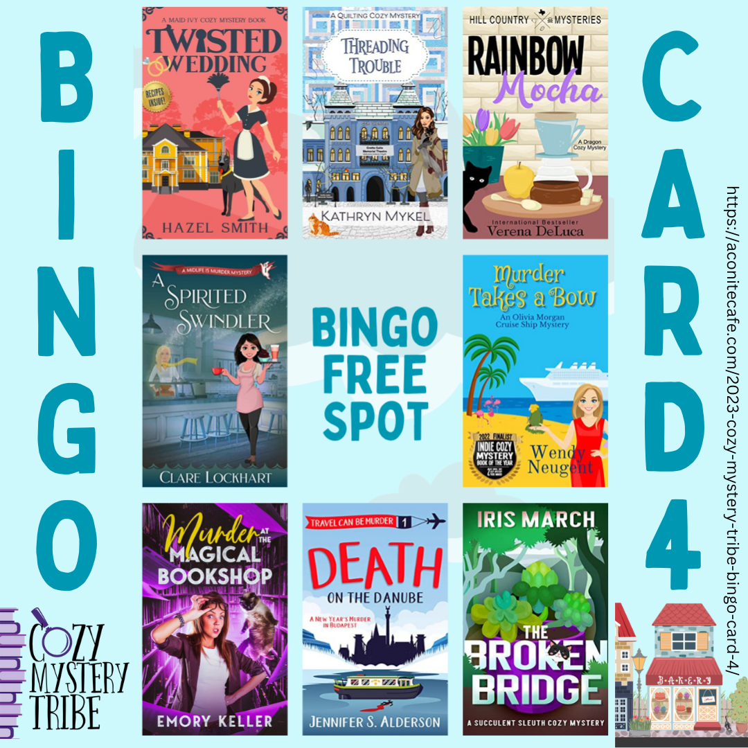 Cozy Mystery Tribe Bingo: Card 4 – Aconite Cafe